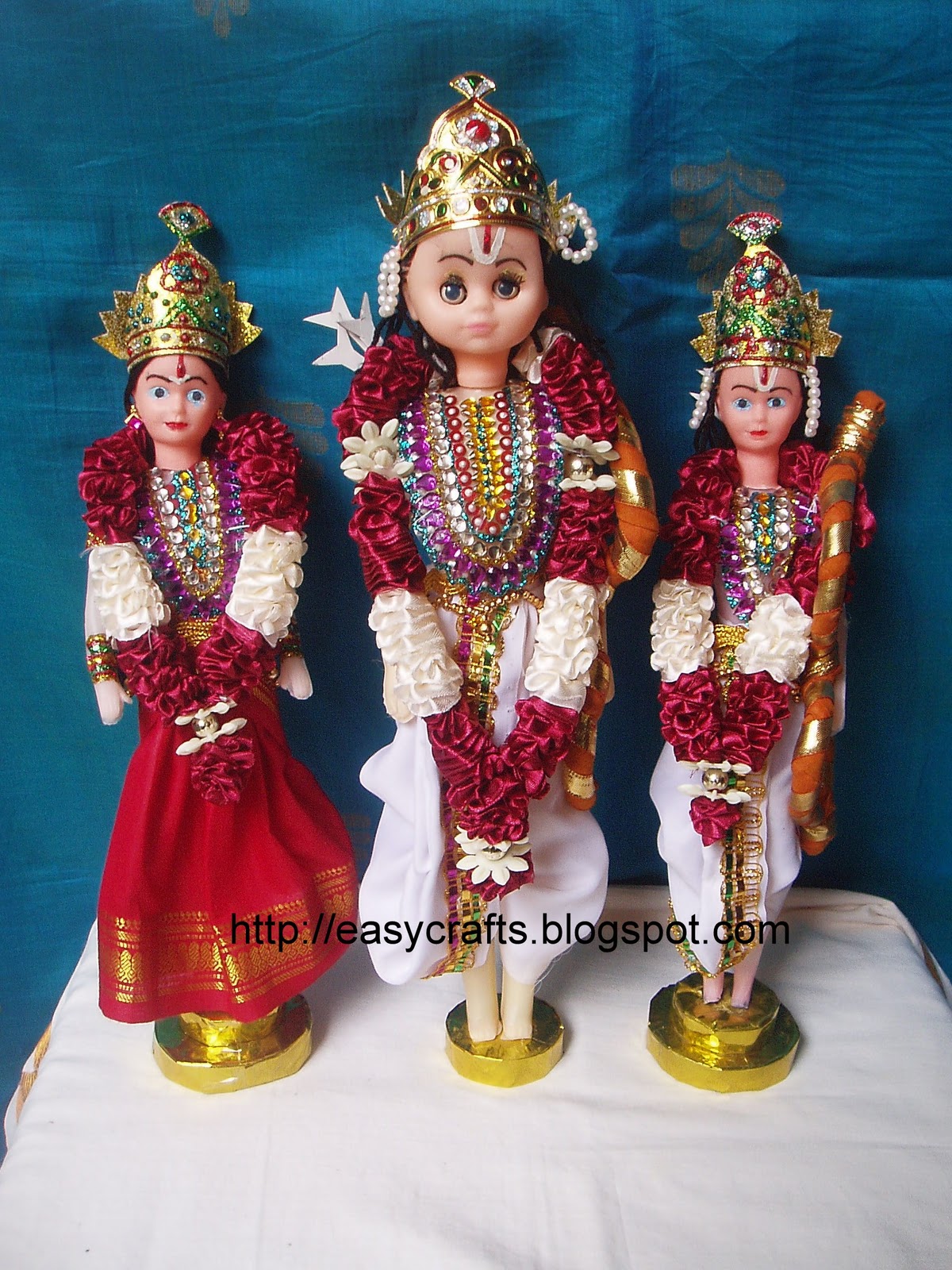Easy Crafts - Explore your creativity: Rama, Sita, Lakshman and Hanuman ...