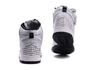 TuPac Amaru Nikes 2pac Dunk High Brass Monki Shoes For Men White Black ...