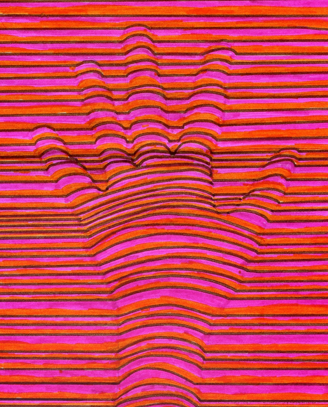 Visual Arts: Draw a 3D hand just with lines.