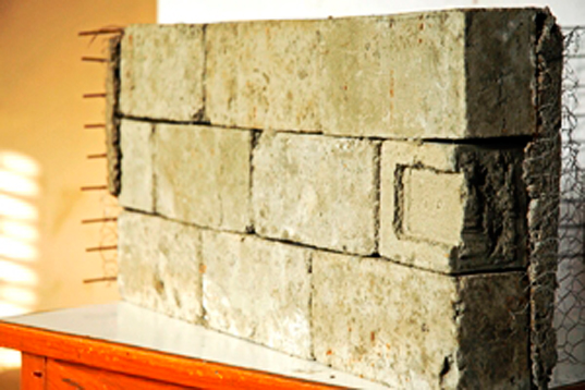 Recycled paper bricks! ~ TAIN - Exploring Possibilities