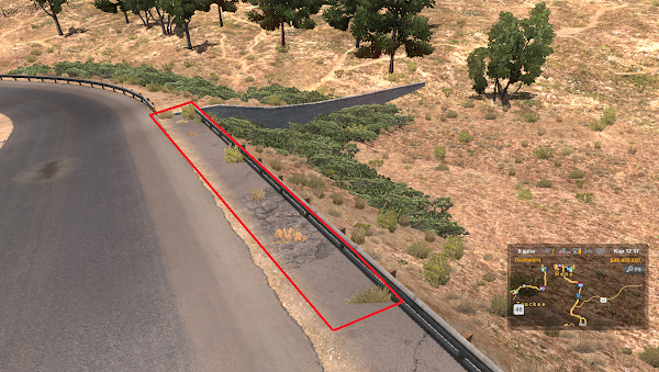 Bushes at I-580 turn-back ramp - SCS Software