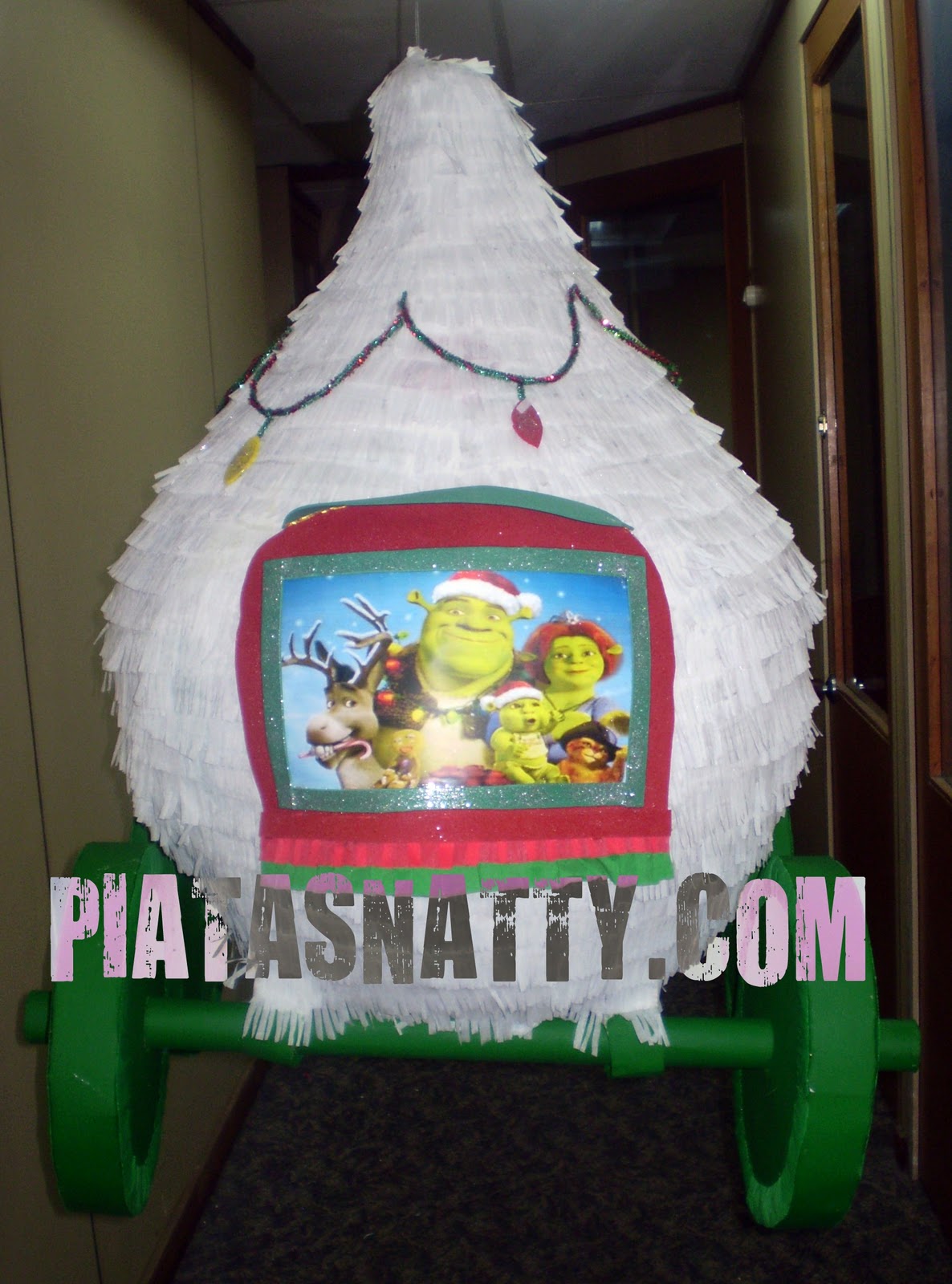 PIÑATAS NATTY @pinatas_eventos.natty: PIÑATA DE CARROZA DE SHREK