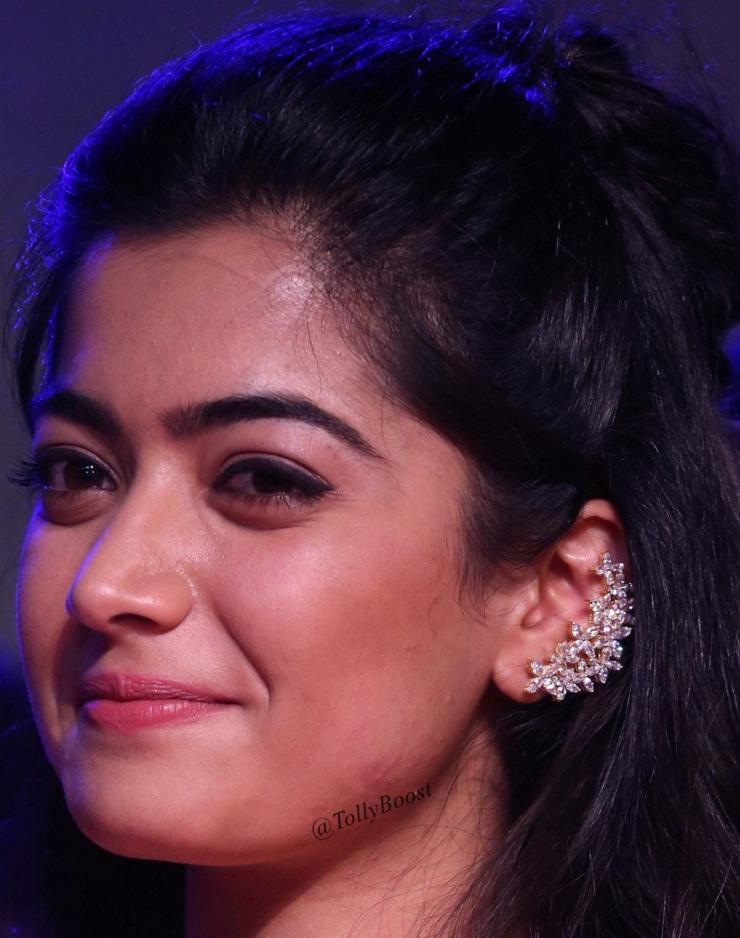 Beautiful Indian Actress Rashmika Mandanna Chubby Cheeks oily Face ...
