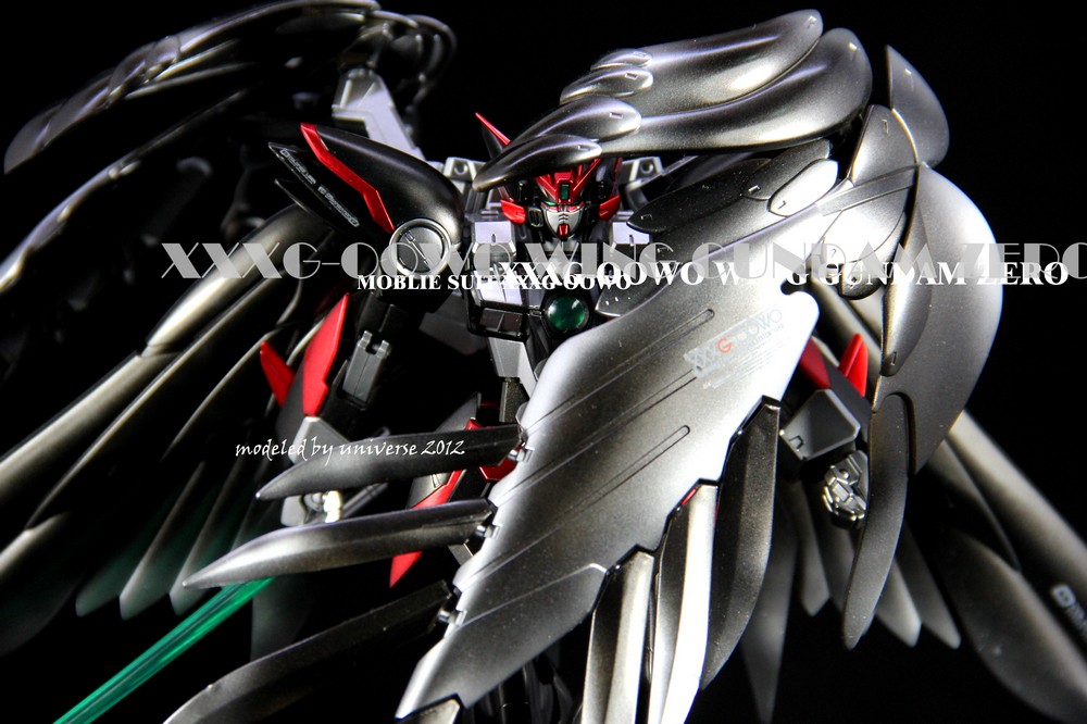 GUNDAM GUY: XXXG-00W0 Wing Gundam Zero Black Shadow Custom - Painted Build