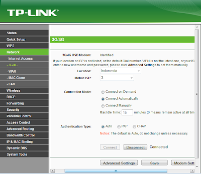 Cara Seting Dial Number, APN, Username dan Password Modem