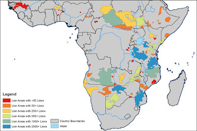 GIS Research and Map Collection: Maps of Lion Habitats Available from ...