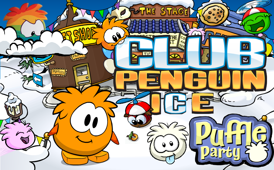 Club Penguin Ice: New: Orange puffle wallpaper!