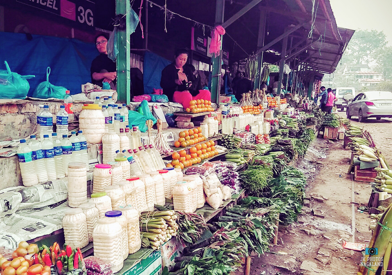 Some Naga food items one would normally see at local markets in ...