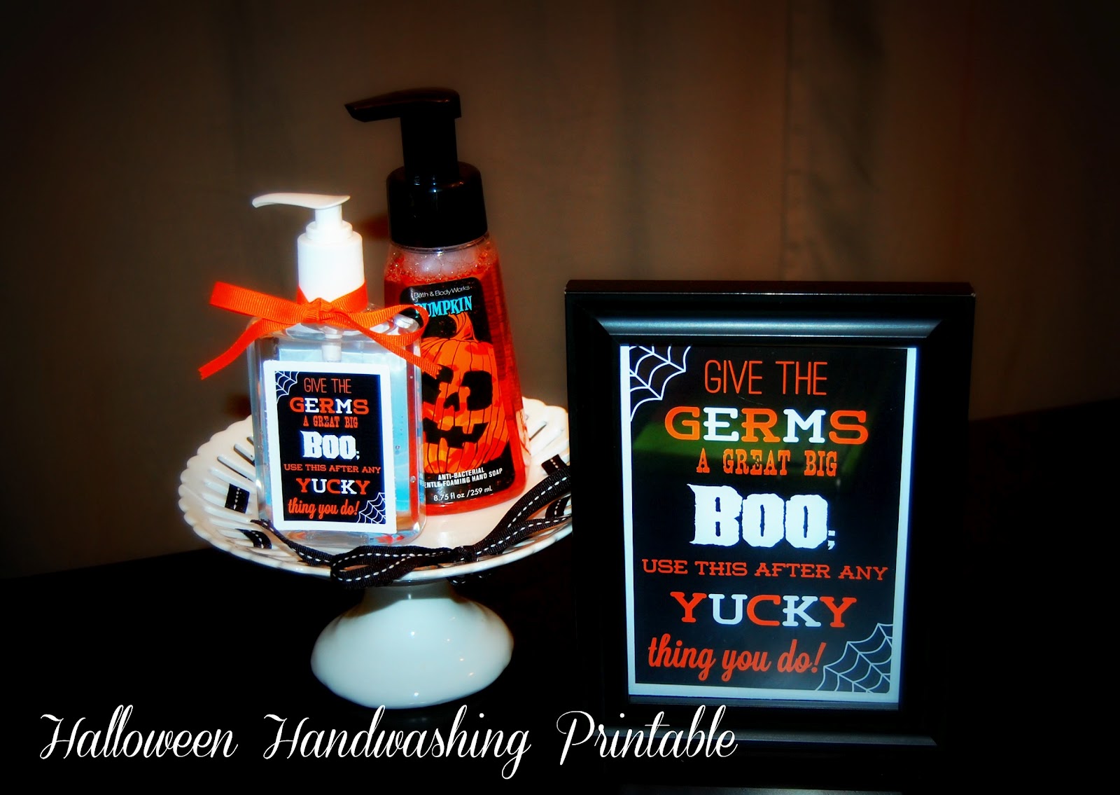 Halloween Handwashing Printable Decor or Gift