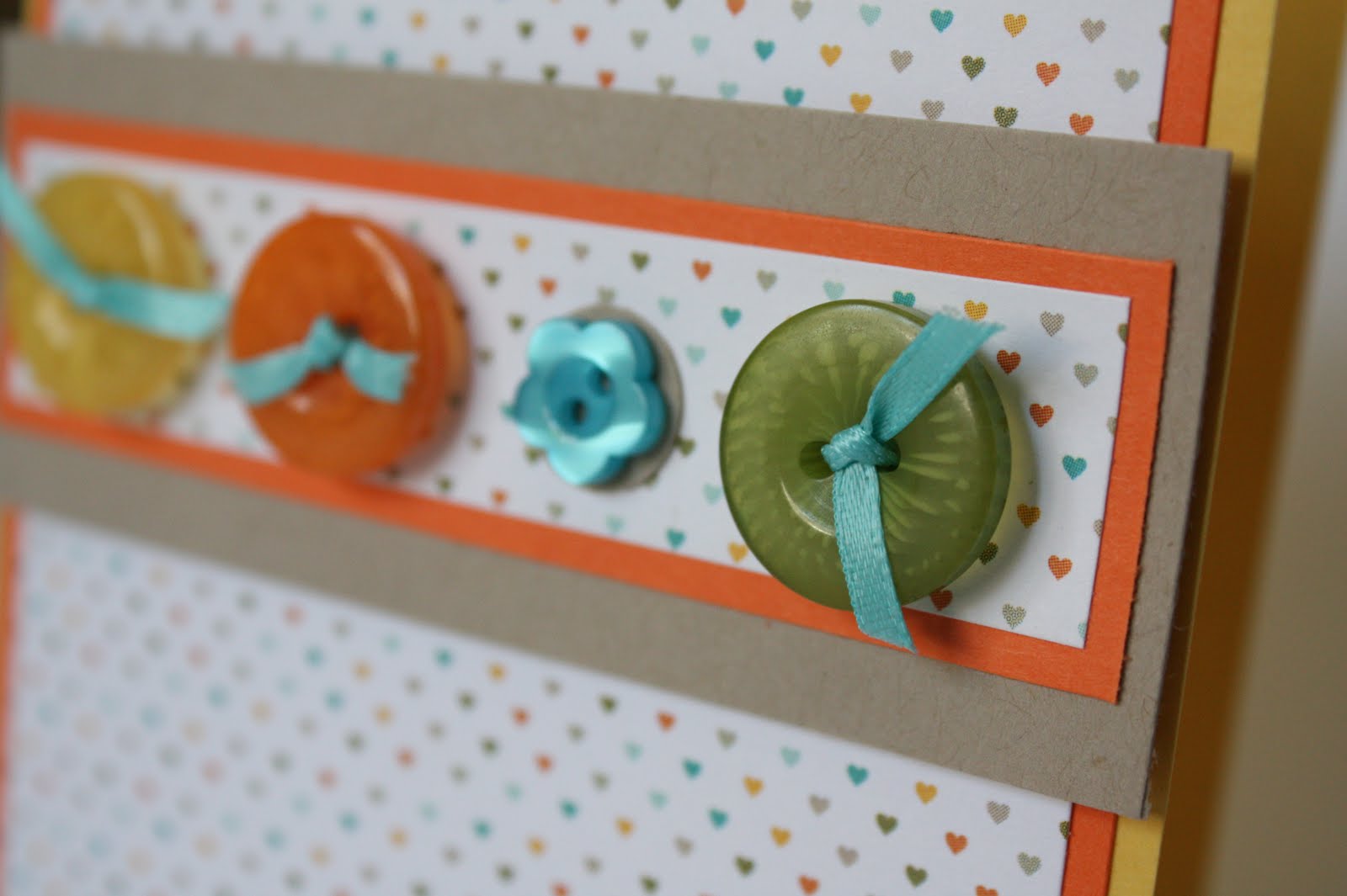 The Pursuit of Stampin'ess: Brights Stampin Up buttons card by Stampin ...