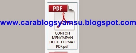 Cara Menyimpan File dalam Format PDF - Biologizone