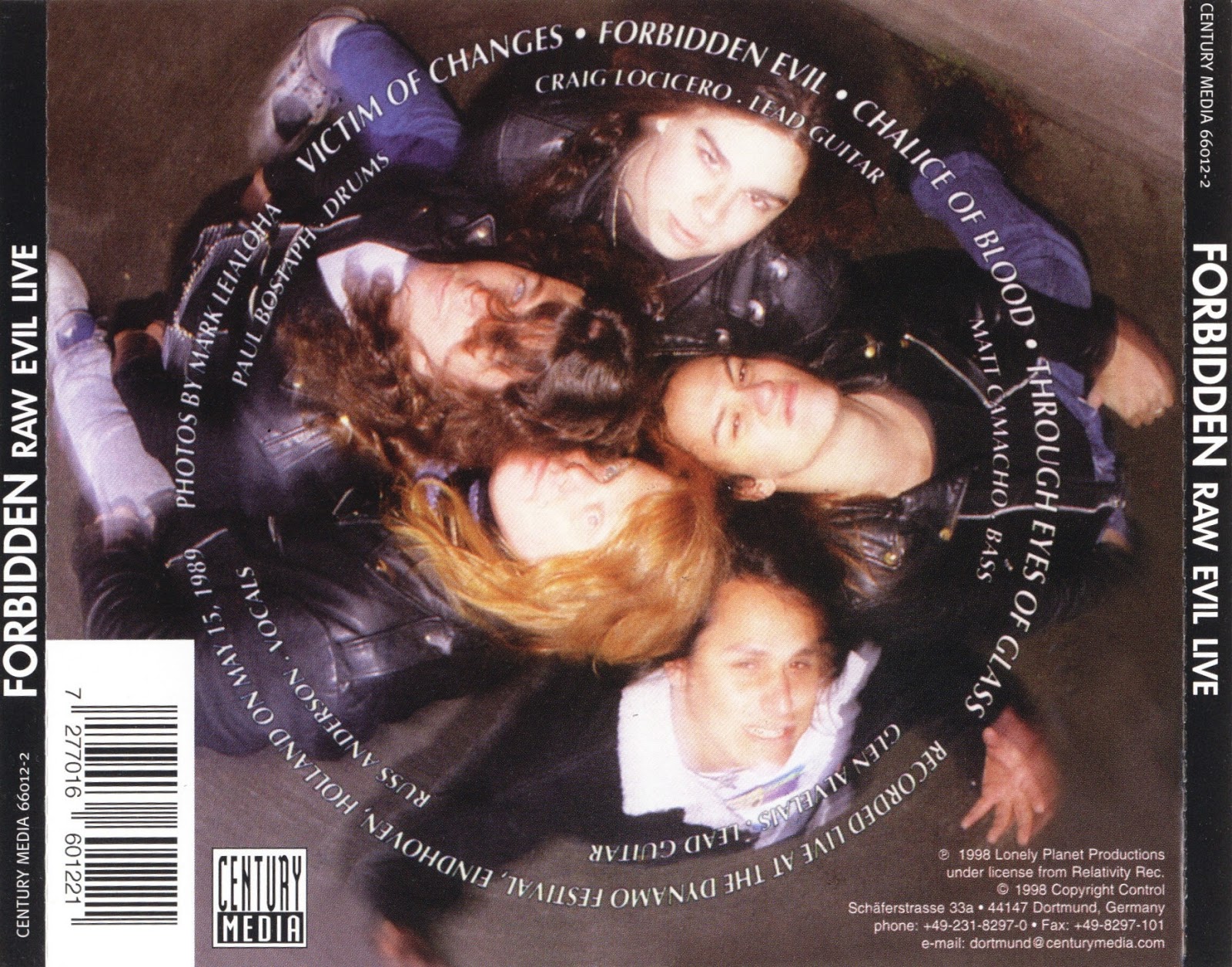 Nightmare be thy Name: Forbidden - Raw Evil _ Live At The Dynamo (1989)