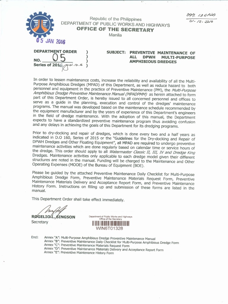 dpwh department order - philippin news collections