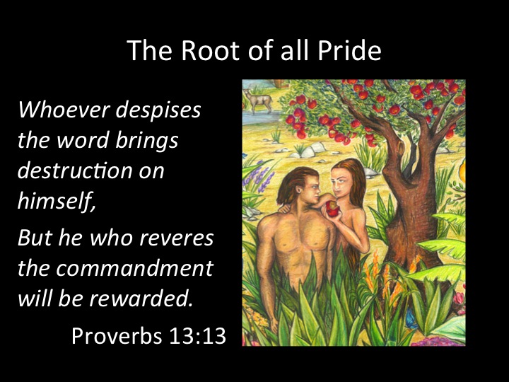 Richard Walker's Blog: Sermon Notes on Pride from Proverbs
