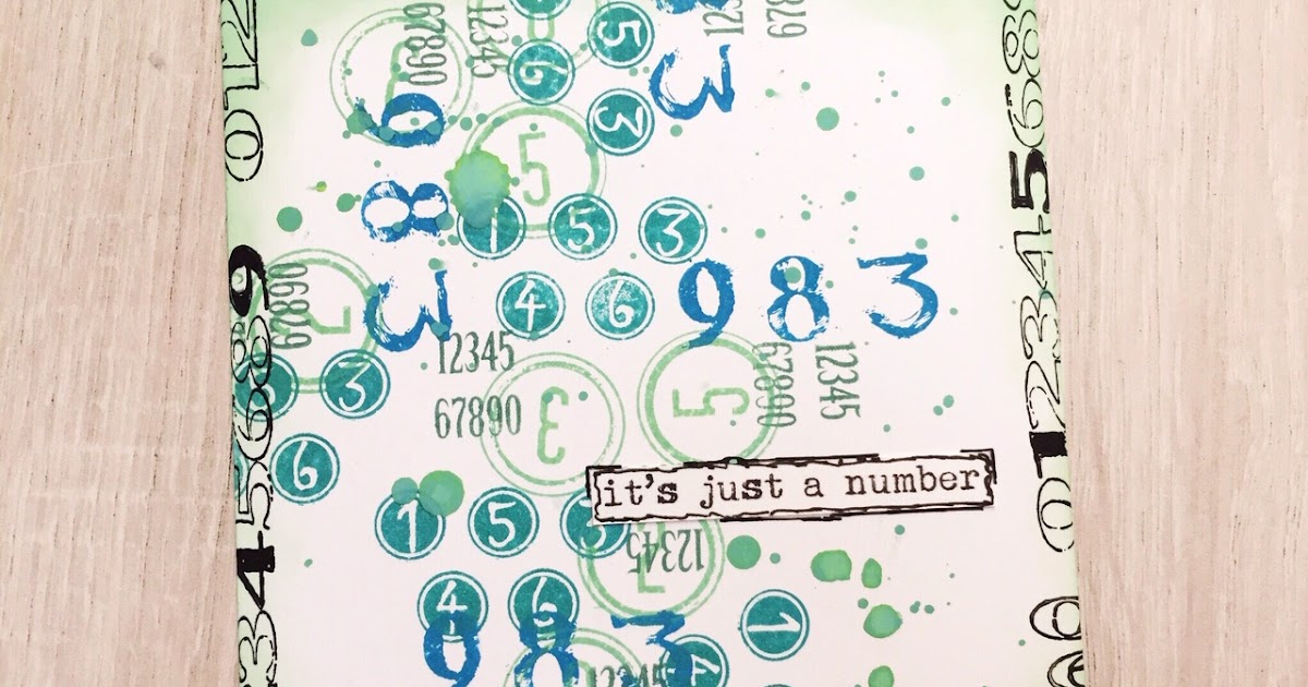 Pick a number Art Journal Page with Video Tutorial by Gerry