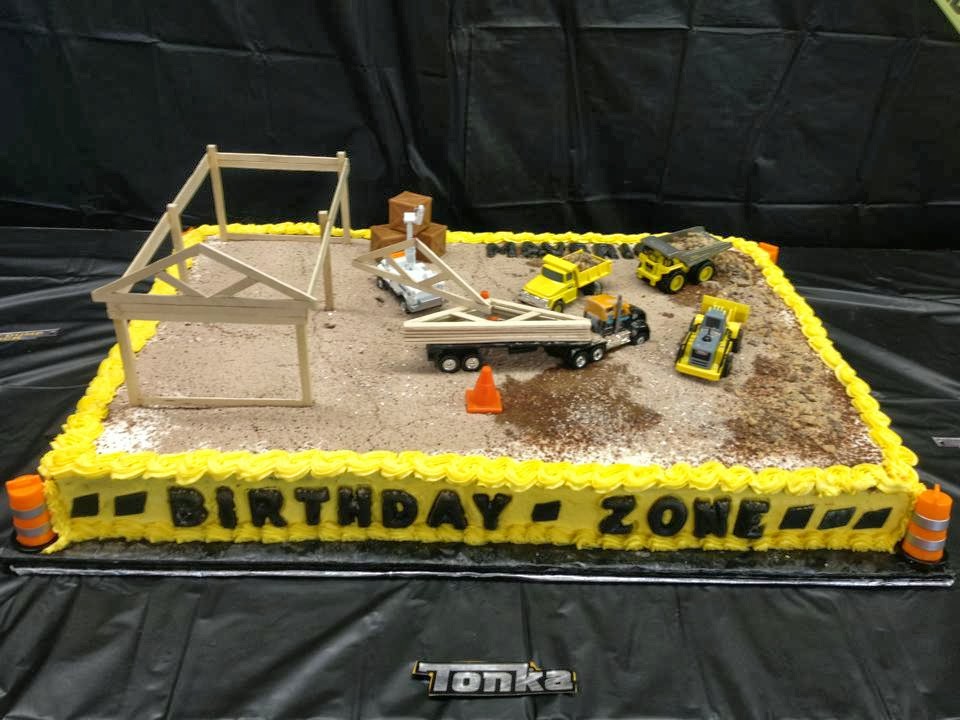 Life and Other Shenanigans: Birthday Zone: Construction Themed Cake