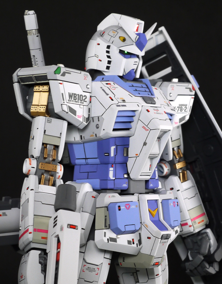 Custom Build: MG 1/100 RX-78-2 Gundam Ver. 3.0 [G-3 Colors] "White Devil"