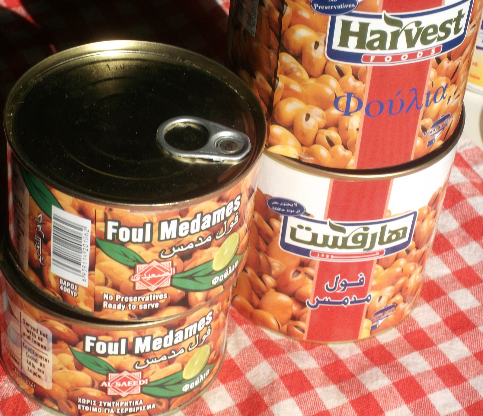 Egyptian Fool Medammess Beans With Tahini, Tomato / Lettuce Salad ...