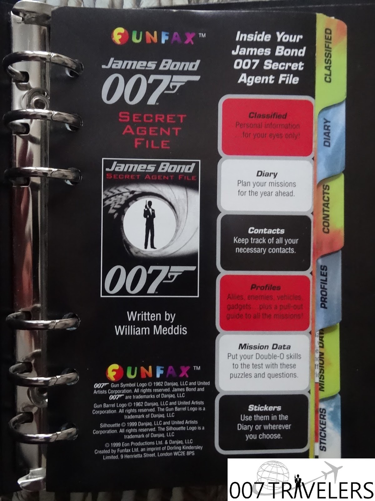 007 TRAVELERS: 007 Item: James Bond secret agent file