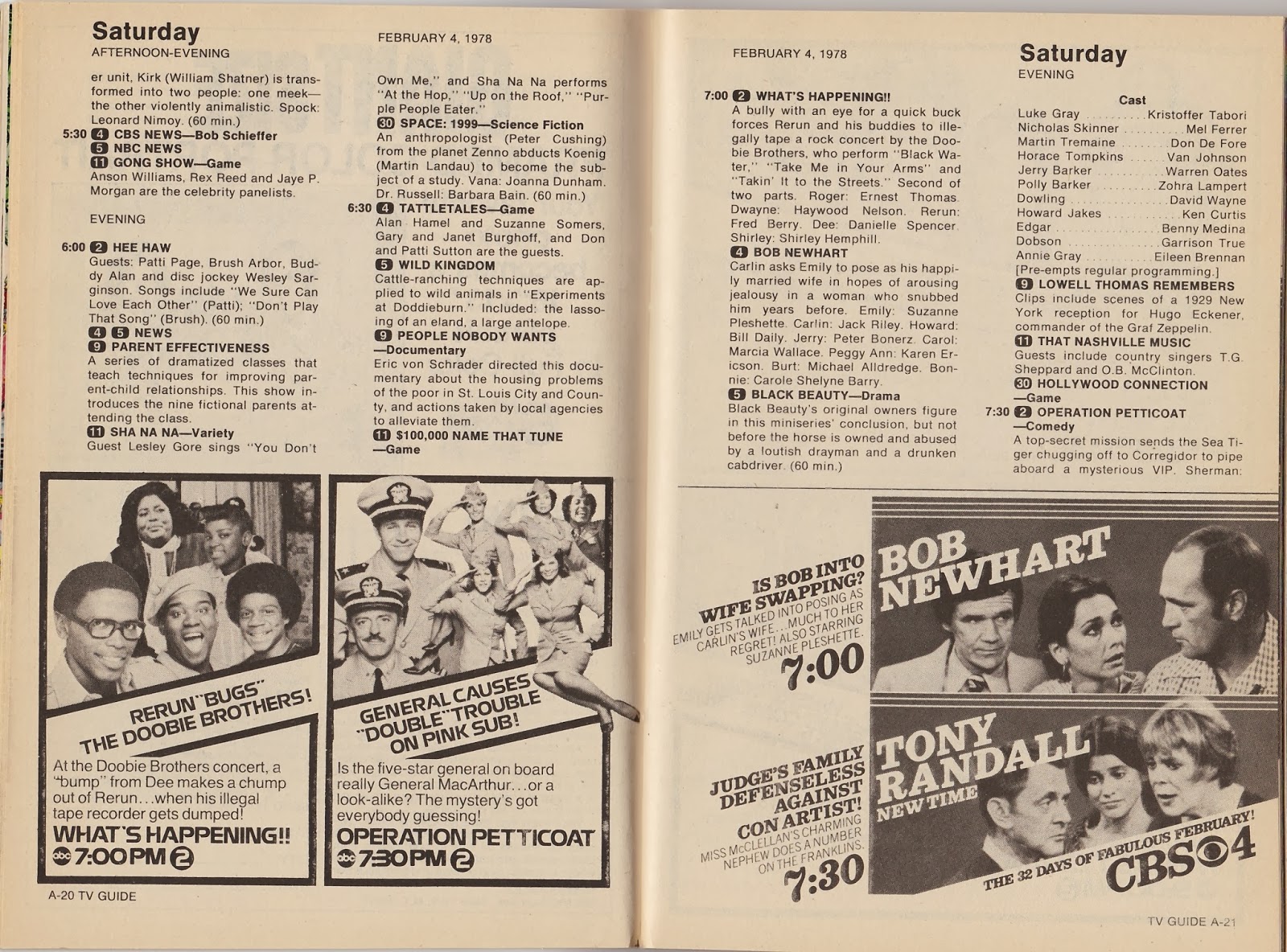 Garage Sale Finds: What was on TV February 2nd through 10th, 1978