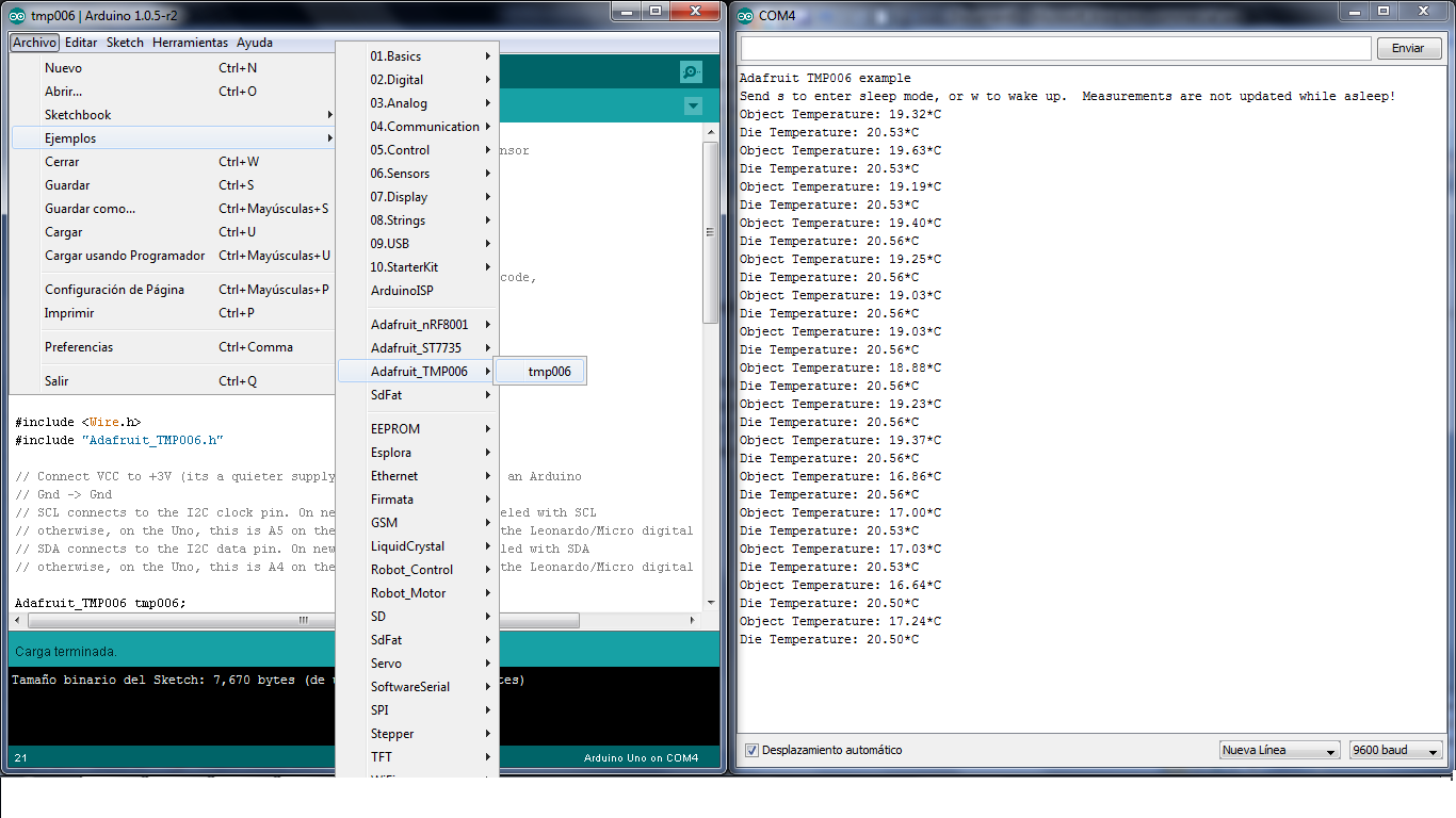 Sensors Tutorials with Arduino: Contact-less Infrared Thermopile Sensor ...