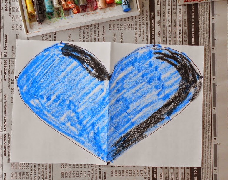 Fine Lines: Warm and VERY Cool 3-D Hearts