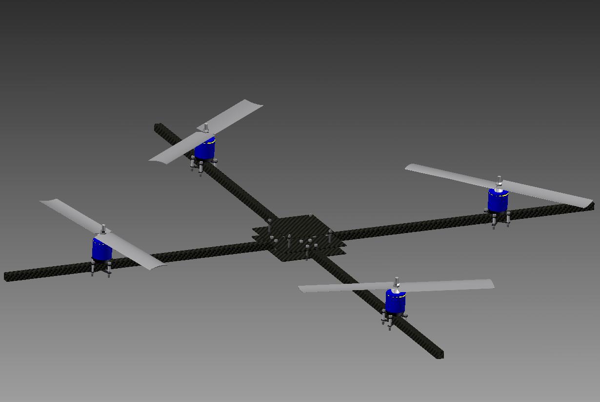 Digitalduino: [Quadcopter]Autodesk Inventor preliminary CAD drawings
