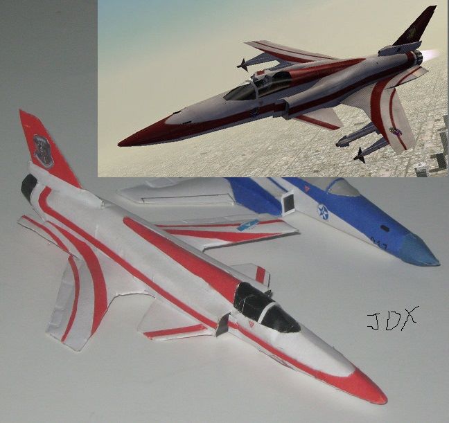 Ace Combat Model - Drawings: Grumman X-29
