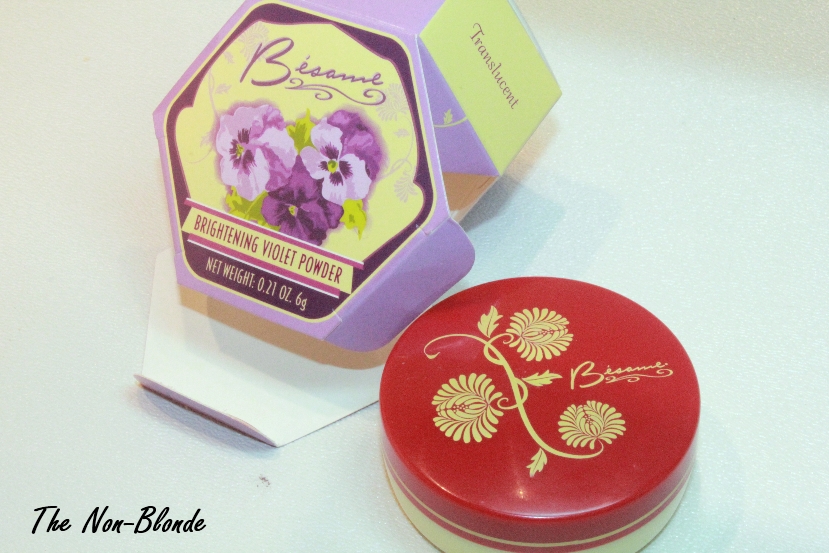 Bésame Cosmetics- Brightening Violet Powder | The Non-Blonde