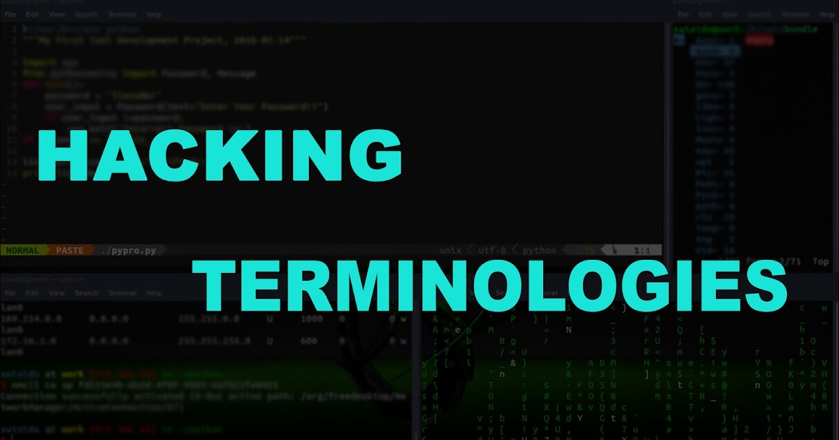 Essential Terminology ~ The Hacker's Library