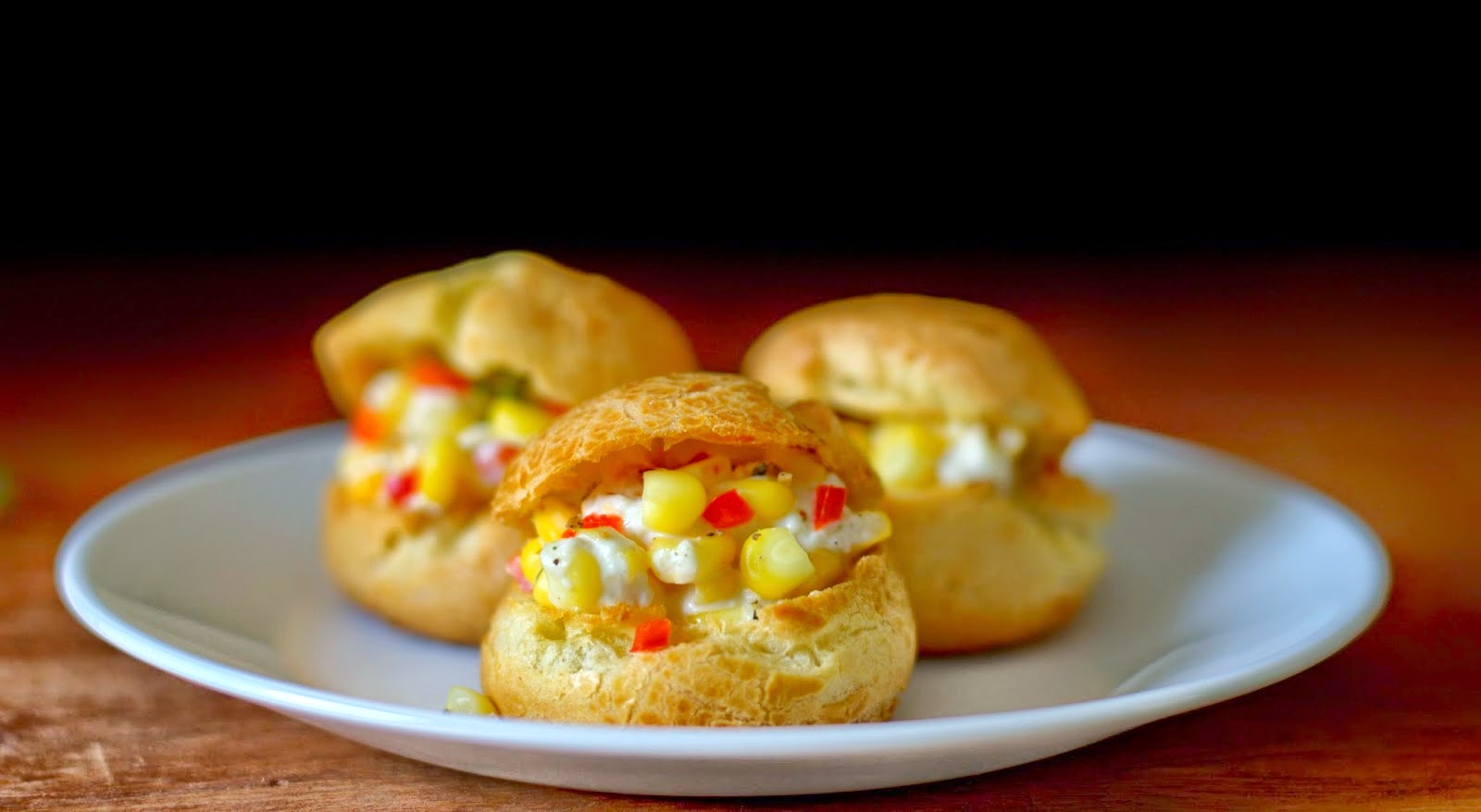 Cakes & More: Creamed Corn In Savory Choux Puffs