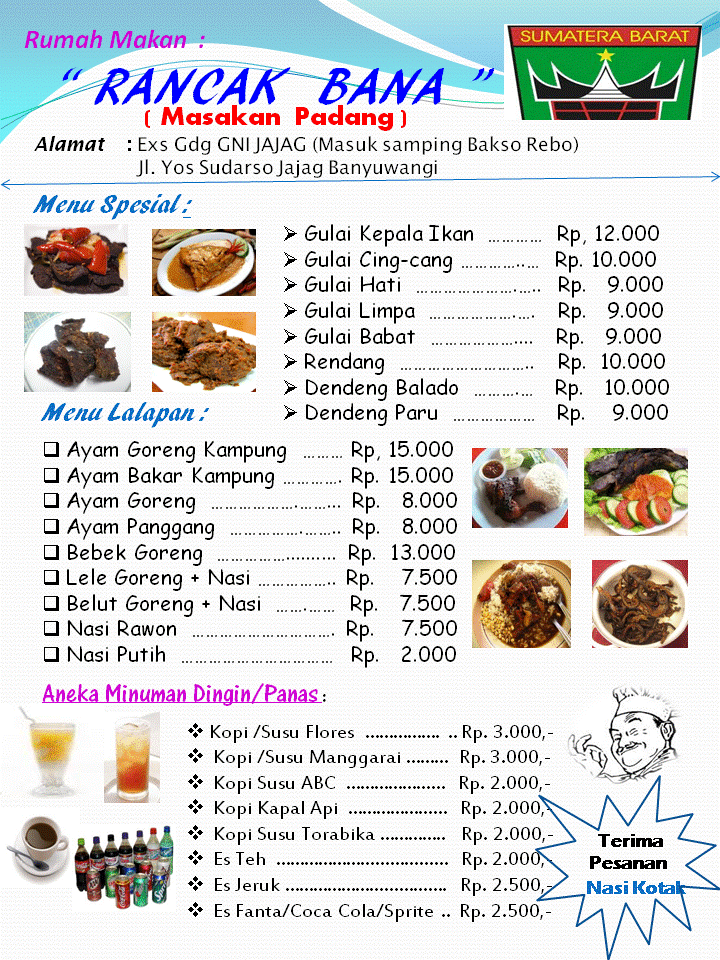 Rumah Makan Padang "RANCAK BANA" Jajag