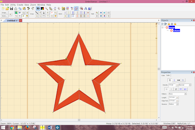 Stitching Adventure: Stitch Artist - Creating an Outline using Two Objects