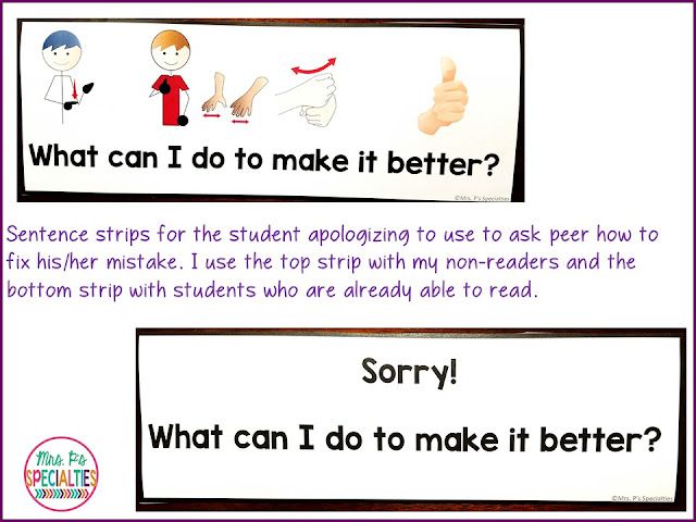 Help Students Understand What Sorry Means · Mrs. P's Specialties
