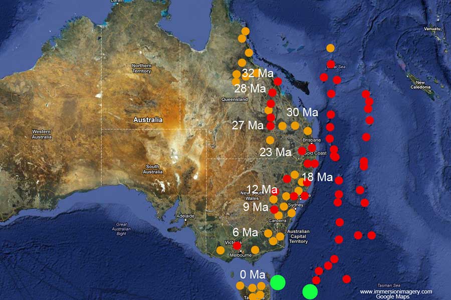 World's largest chain of volcanoes found in Australia | UPSC ONLINE ...