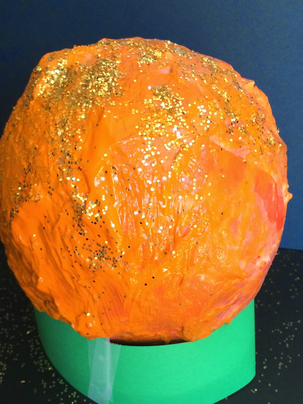 Mini Monets and Mommies: Paper Mache Pumpkin Fall Art Activity