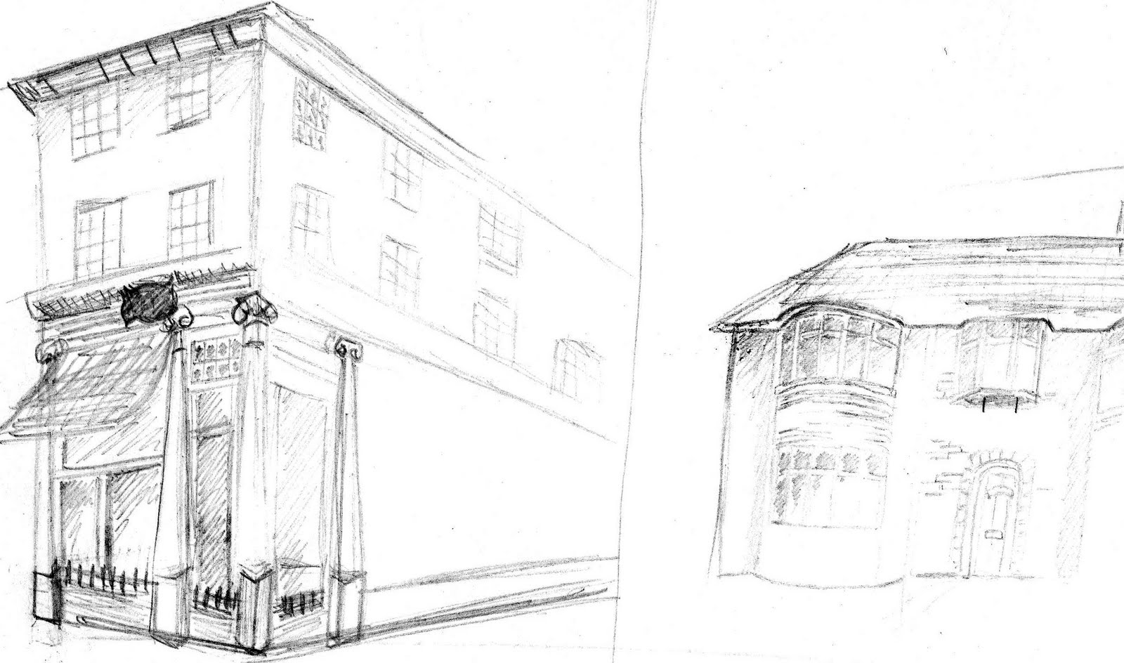 Karen's Art Blog: Project - Townscapes