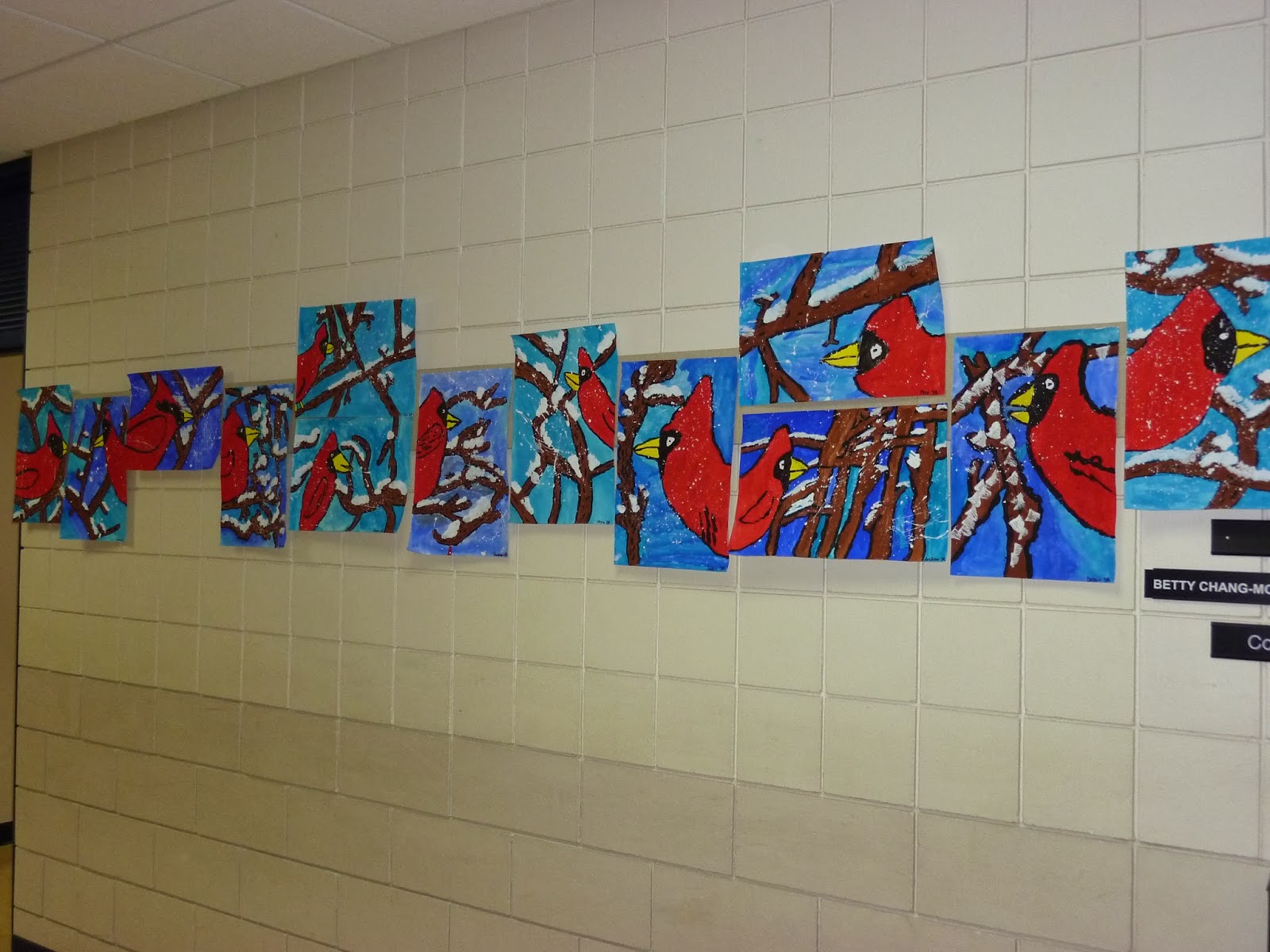 Mrs. Werner's Art Room: Winter Cardinals