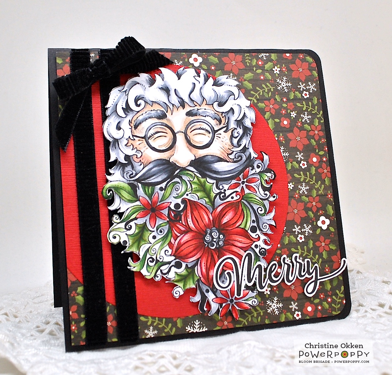 ChristineCreations: Happiest Holidays - Flowering Santa