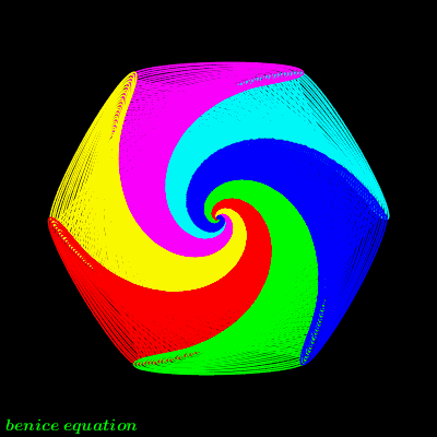 Fun math art (pictures) - benice equation: Modifications of Nested Polygons