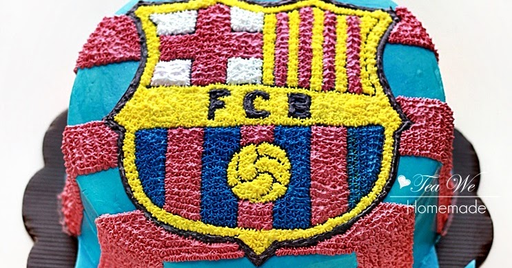 Welcome to Teawe's blog: FCB Logo Cake