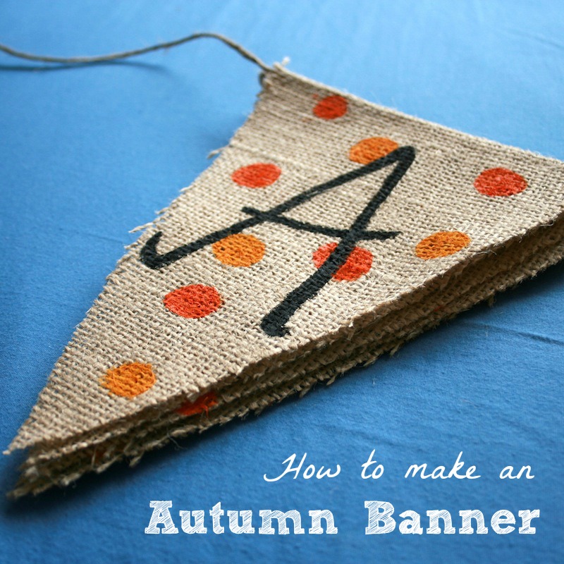 Sunshine, Lollipops, and Rainbows: Autumn Banner How-to