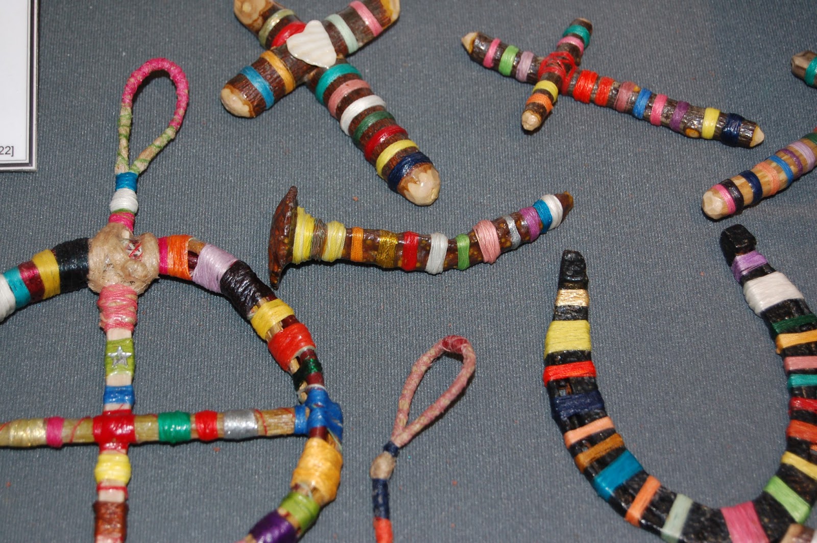 Coloured thread folk magic donation - Museum of Witchcraft and Magic