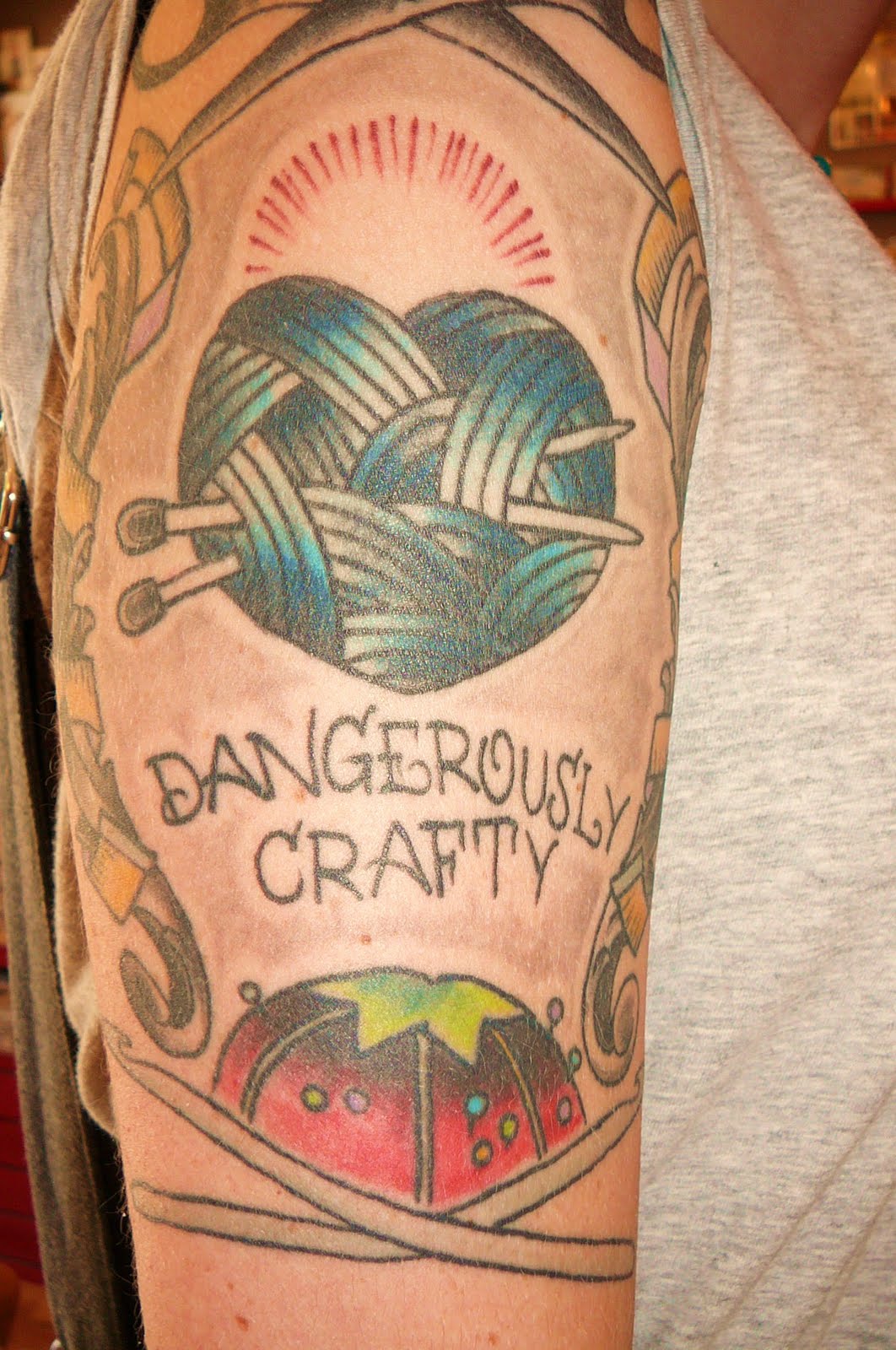 Dangerously Crafty: Dangerously Crafty Tattoo...gotta' love it!