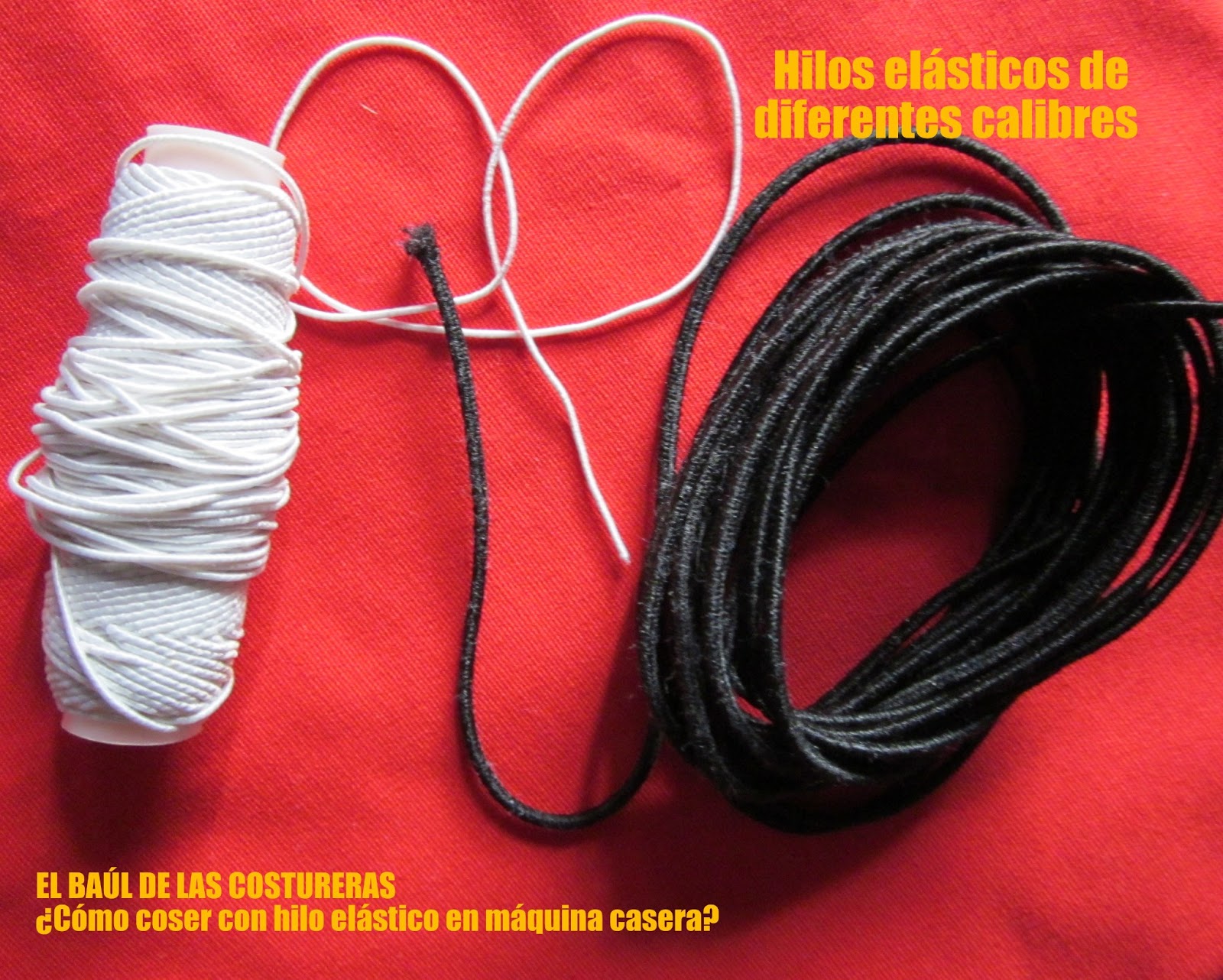 Cómo coser con hilo elástico