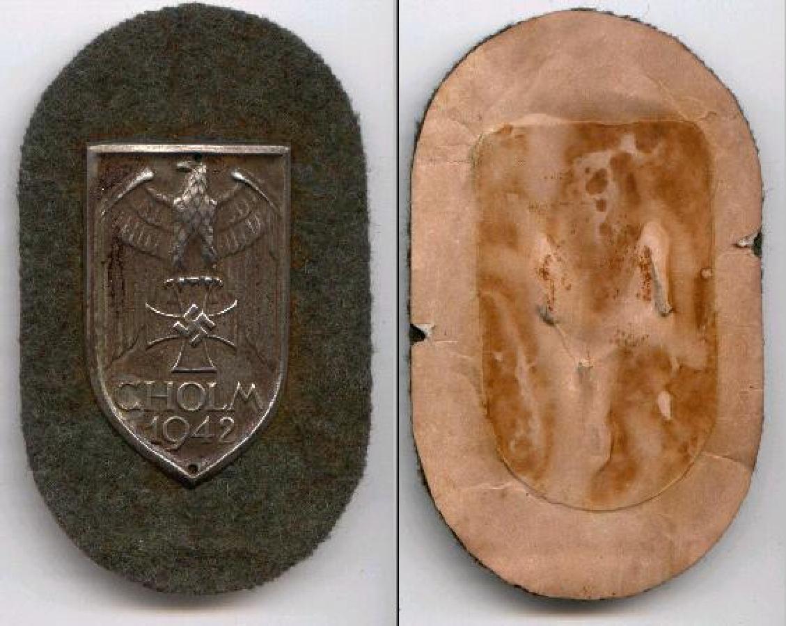 One Stop Shop for Wide Selection of Medals: The Cholm Arm Shield 1942