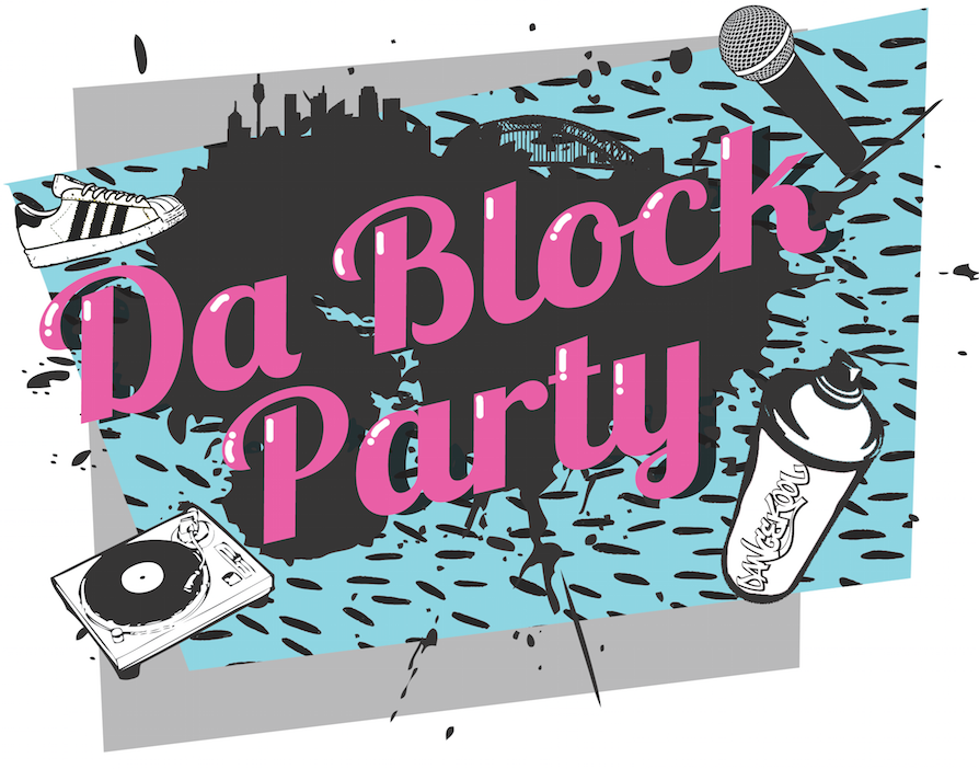 T.I.A.: DA BLOCK PARTY - Hip Hop/4 Elements/Logo Design