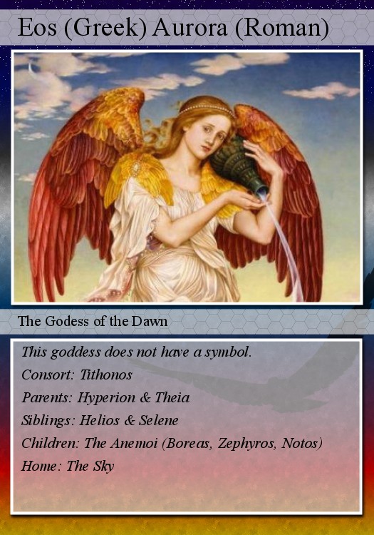 Eos, The Greek Goddess: Eos