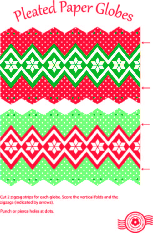 The Papercraft Post: Pleated Paper Globes Tutorial