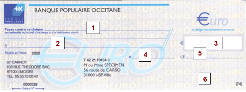 Comment Remplir Un Chèque Banque Populaire ~ COMMENT REMPLIR